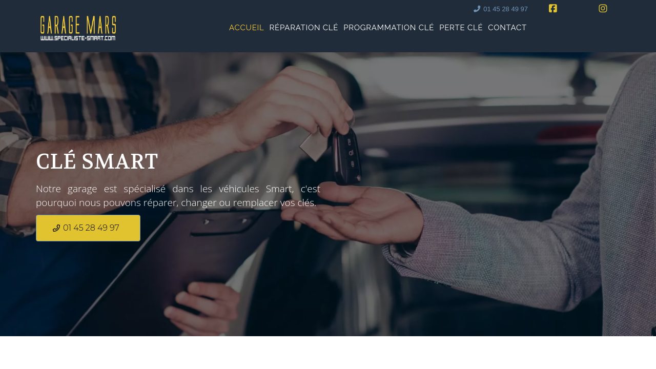Programmation clé Smart - Garage Mars